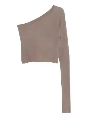 Rick Owens One-shoulder Asymmetric Top - Neutrals