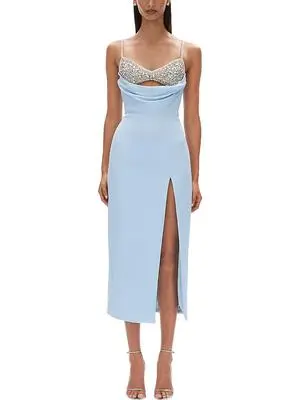 Rachel Gilbert Celestia Embellished Gown - Sky Blue