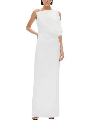 Rachel Gilbert Claudia Asymmetric Gown - Ivory
