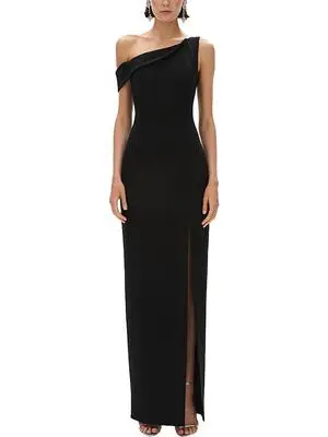 Rachel Gilbert Emilie Asymmetric Gown - Black