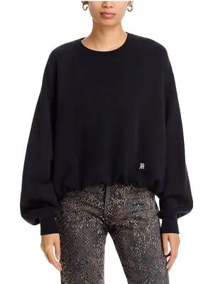 R13 Balloon Crewneck Sweatshirt - Black