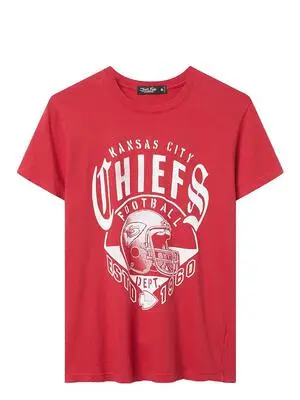 Junk Food Clothing Kansas City Chiefs Gridiron Vintage Tee - Licorice