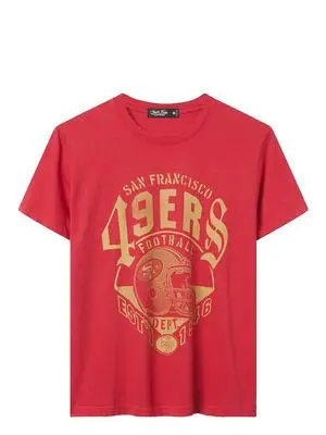 Junk Food Clothing San Francisco 49ers Gridiron Vintage Tee - Licorice