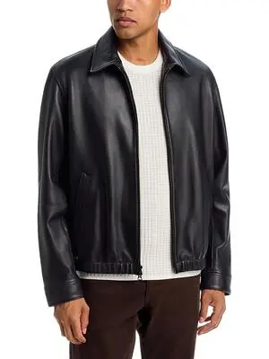 Rag & Bone Harrington Leather Jacket - Black