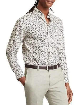 Ted Baker London Bothwik Mini Duck Print Shirt - Ecru