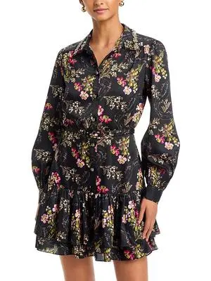 CINQ À SEPT Cinq A Sept Emilienne Floral Shirt Dress