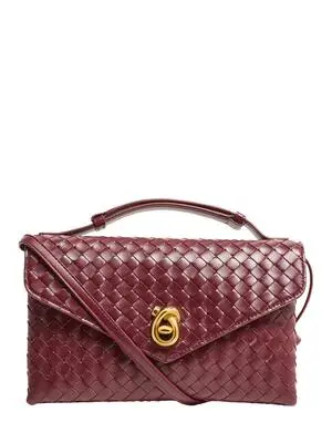 Bottega Veneta Knot Lock Shoulder Bag - Red