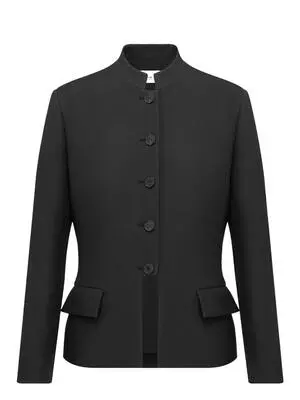 Dior Fitted Jacket With Officer's Collar - Black