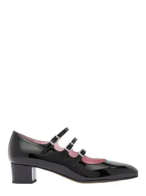 CAREL Kina Triple-strap Pumps - Black