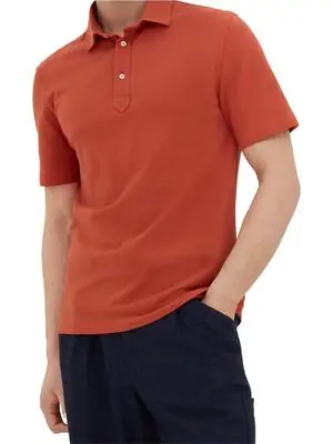 Brunello Cucinelli Cotton Polo Shirt - Brown