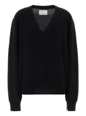 Extreme Cashmere Extreme Cashmere Ben V-Neck Knitted Jumper Black