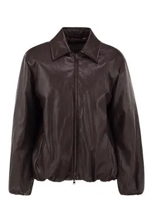 Herno Long-sleeve Leather Jacket - No