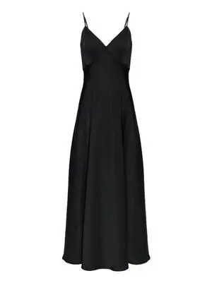 ALLSAINTS Spaghetti Strap V-neck Maxi Dress - Black