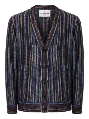 Missoni Zigzag-knit Button-up Cardigan - Blue