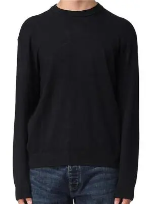 Armani Exchange Long-sleeved Knitted Shirt - Black