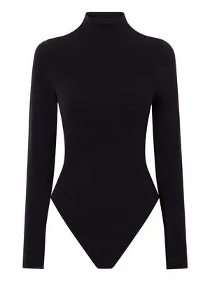 Wolford Stretch-jersey High-neck Bodysuit - Black