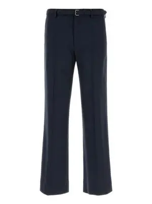 Dries Van Noten Tailored Trousers With Belt - Midnight Blue