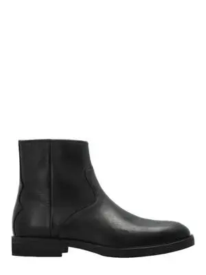 ALLSAINTS Side-zip Leather Boots - Black