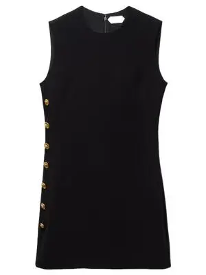 Versace Stretch Viscose Cady Mini Dress - Black