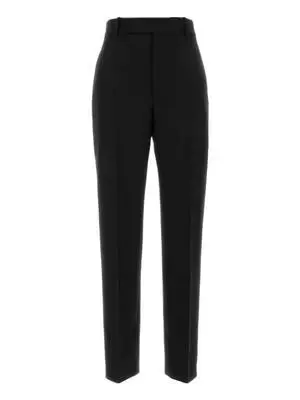 JIL SANDER Tailored Straight Leg Trousers With Belt Loops - Black