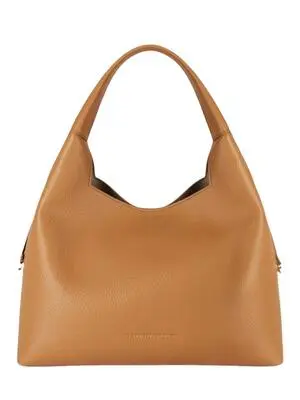 Elisabetta Franchi Shoulder Bag With Charms - Brown