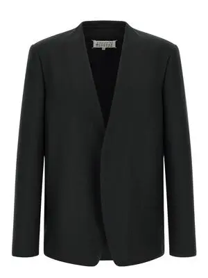 MAISON MARGIELA Long Sleeve Blazer - Black