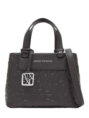 Armani Exchange Embossed Logo Tote Bag - Brown