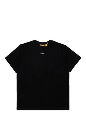 Off-White Short-sleeved T-shirt With Logo - Black