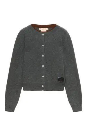 MARNI Marni Logo Patch Cashmere Cardigan