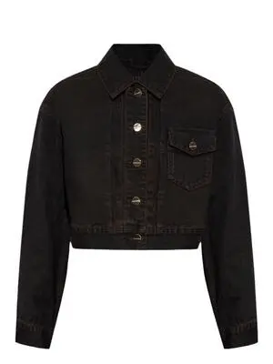 ALLSAINTS Collared Long-sleeved Denim Jacket - Brown