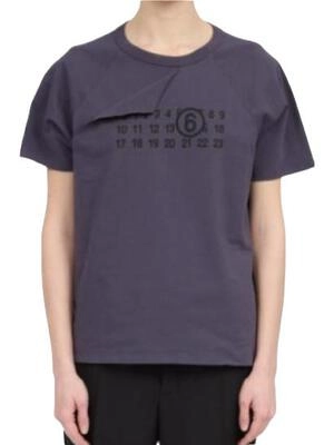 MAISON MARGIELA MM6 Maison Margiela Short Sleeve Crewneck T-Shirt With Graphic Print