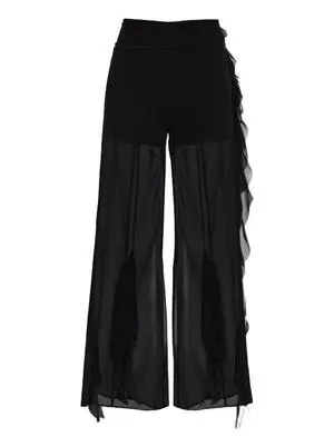 ALLSAINTS High-waisted Ruffle Trousers - Black
