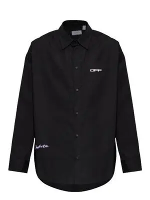Off-White Long-sleeved Shirt - Black