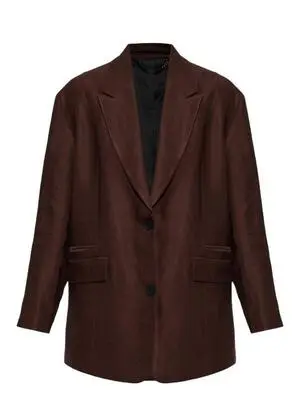 ALLSAINTS Tailored Suit Jacket With Notch Lapel - Brown