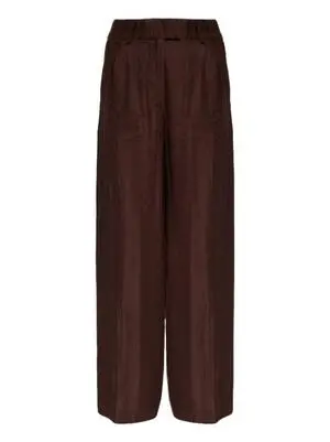 ALLSAINTS Charley Wide-leg Tailored Trousers - Brown