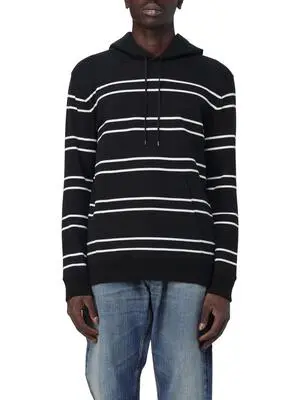 Saint Laurent Striped Hoodie - Black