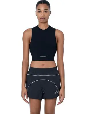 Balenciaga Sleeveless Technical Knit Bra Tank Top - Black