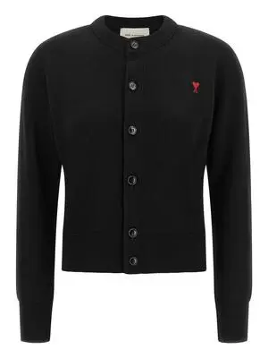 AMI AMI PARIS "Ami De Coeur" Wool Cardigan