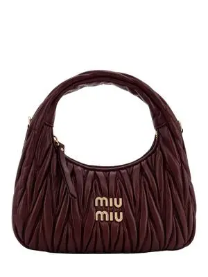 Miu Miu Wander Quilted Leather Shoulder Bag - Red