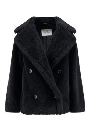 Max Mara Alpaca, Virgin Wool, And Silk Jacket - Black