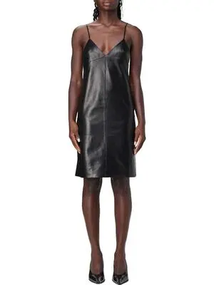Saint Laurent Lambskin Dress - Black