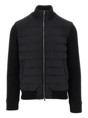 HERNO HERNO Resort Flannel And Knitted Jacket