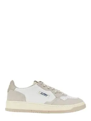 AUTRY Medalist Low Leather Sneakers - White