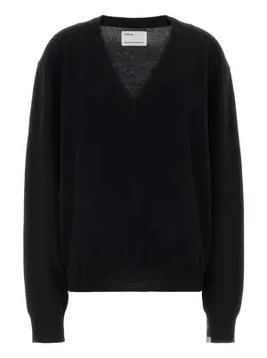 Extreme Cashmere EXTREME CASHMERE "n°492" V-Neck Cashmere Sweater Black