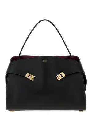 FERRAGAMO Salvatore Ferragamo Large Hug Soft Shoulder Bag Black