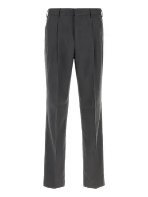 PT TORINO PT TORINO Dark Stretch Wool Trousers Grey