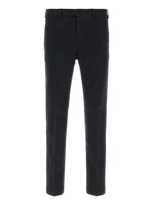 PT TORINO Stretch Cotton Tailored Trousers - Blue