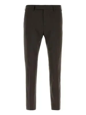 PT TORINO PT TORINO Stretch Wool Tailored Pants Brown