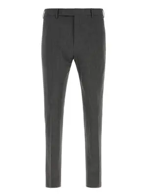 PT TORINO PT TORINO Tailored Stretch Wool Trousers Grey