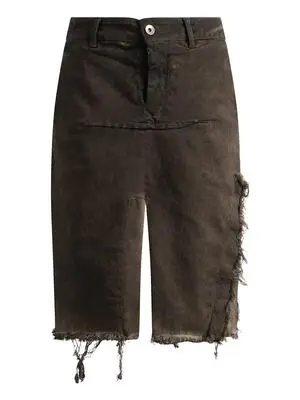 RICK OWENS Rick Owens DRKSHDW Spliced Denim Skirt